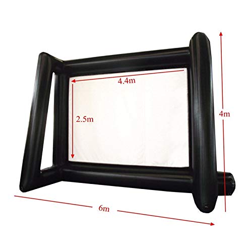 APAINI Infltable Curtain Screen 200 Inch Projector Home Outdoor Office Portable 3D Projection Screen