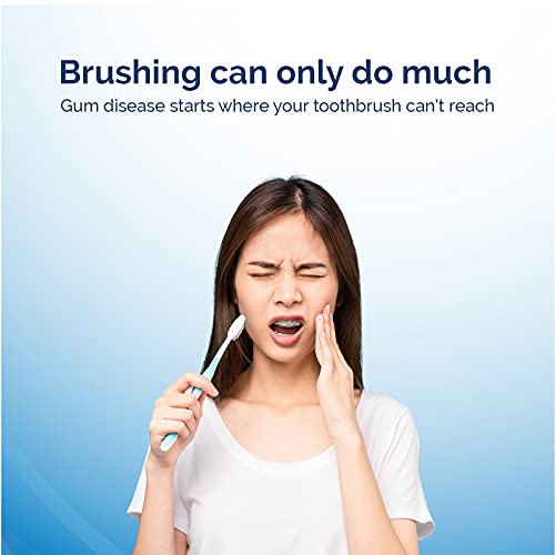 ProxySoft 3-in-1 Dental Floss for Optimal Teeth Flossingā- 2 packs Pre-Cut Ortho Floss Threaders for Braces, Tight Spaces, Bridges, Implants with Built-in Soft Proxy Brush and Stiff Threader Flosser