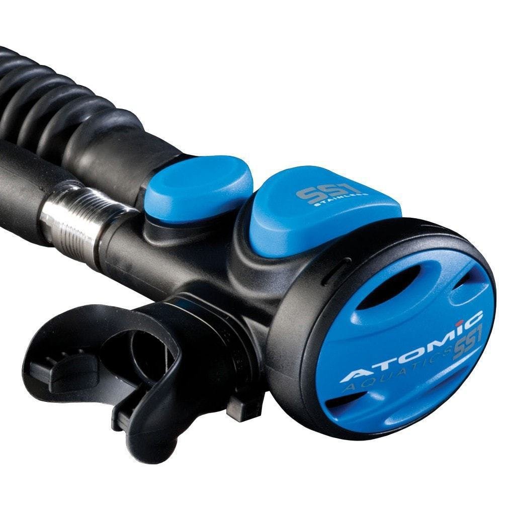 Atomic Aquatics SS1 Inflator| Reliable integrated inflator/regulator | Fits virtually all BCDs from other brands| Superior breathing performance | Easy to operate | Yellow Stainless Steel