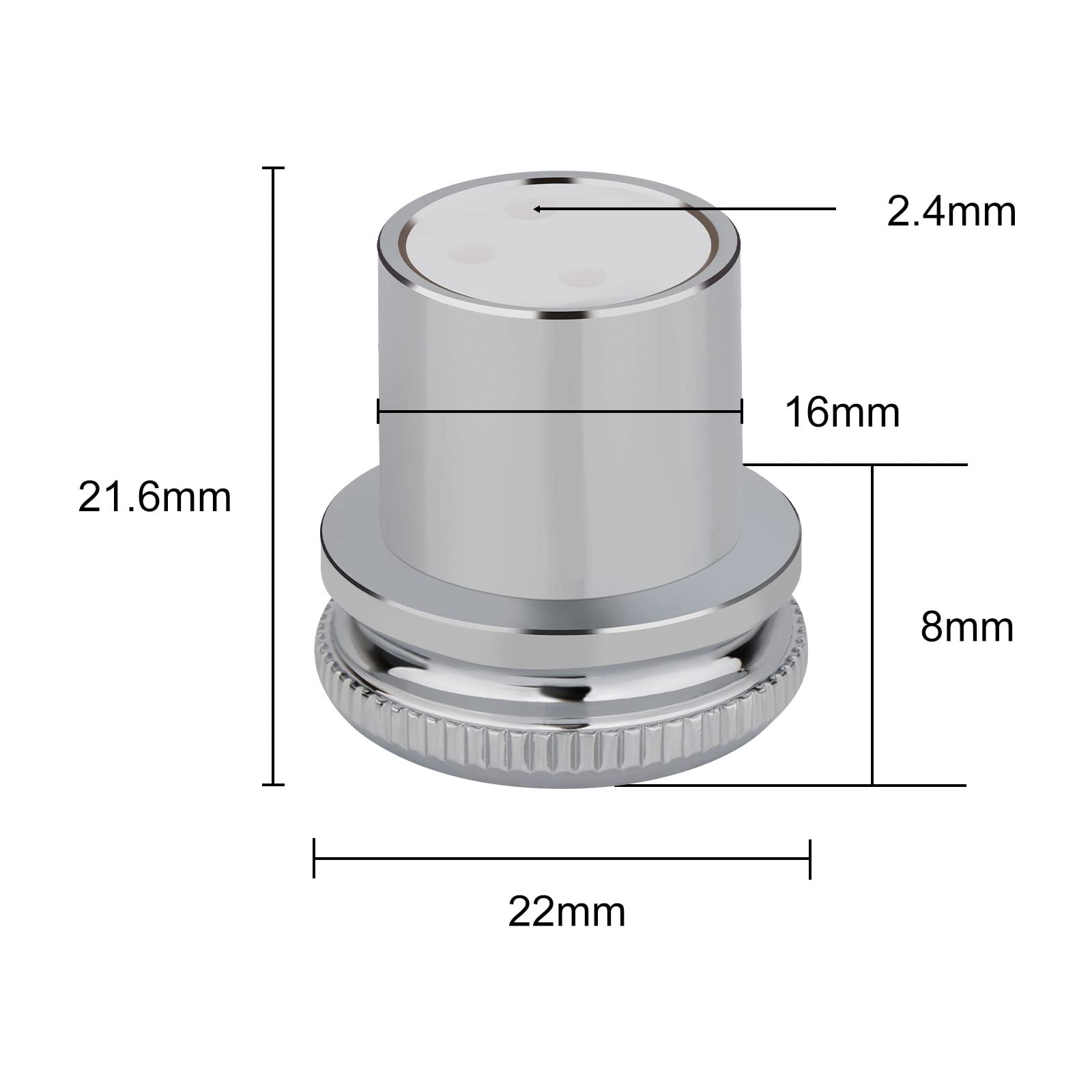 Monosaudio XLR Female Plugs 2Pcs XLR Dust Caps XLR Shorting Plugs Shileding Caps Noise Stopper Dust Proof Protectors XLR Connector Covers for Audio,Speakers, Subwoofers,Amplifier(Rhodium Plated)