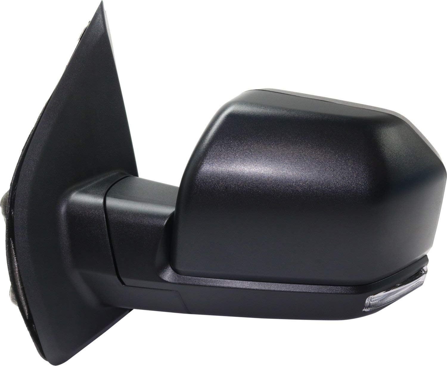 Kool Vue Driver & Passenger Side Power Heated Mirrors for Ford F-150 2015-2019 Power Fold With Signal Light, Blind Spot Monitor; without Memory Textured w/o 360-Degree Cam