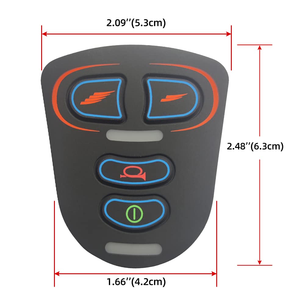 BIAQI Wheelchair Control Keypad Jazzy Power Chair Accessories 4 Buttons keypad Wheelchair Fits D51161.01 D51162.01 D51333.01