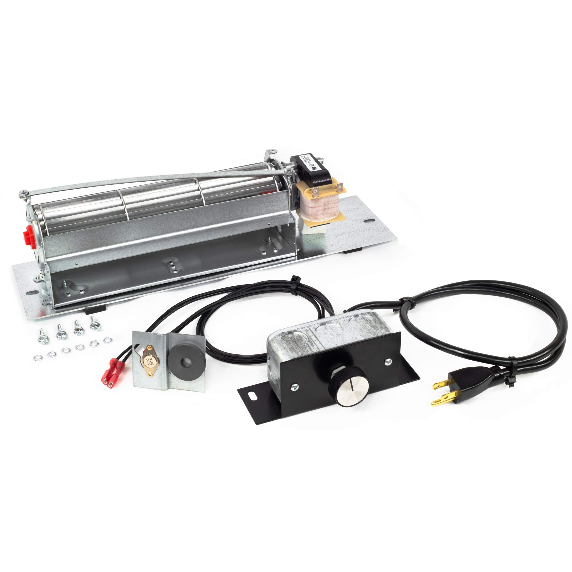 FireplaceBlowersOnline FK24 Fireplace Blower kit for Majestic, Martin, Northern Flame, Temco, Vermont Castings, CFM, Rotom HB-RB65 | Ball Bearing, Quiet, High Air Flow