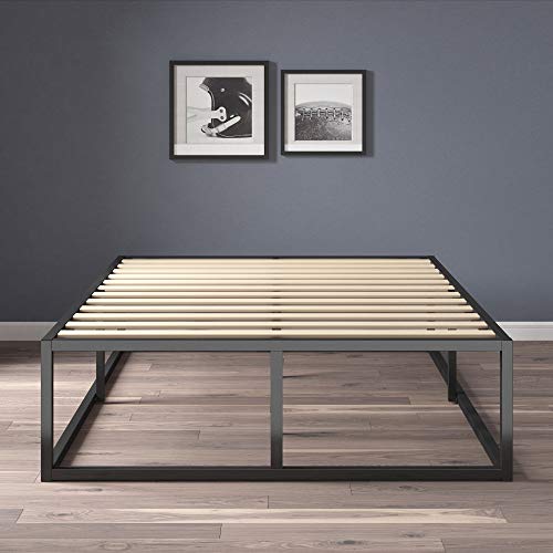 ZINUS Joseph Metal Platforma Bed Frame / Mattress Foundation / Wood Slat Support / No Box Spring Needed / Sturdy Steel Structure, Twin