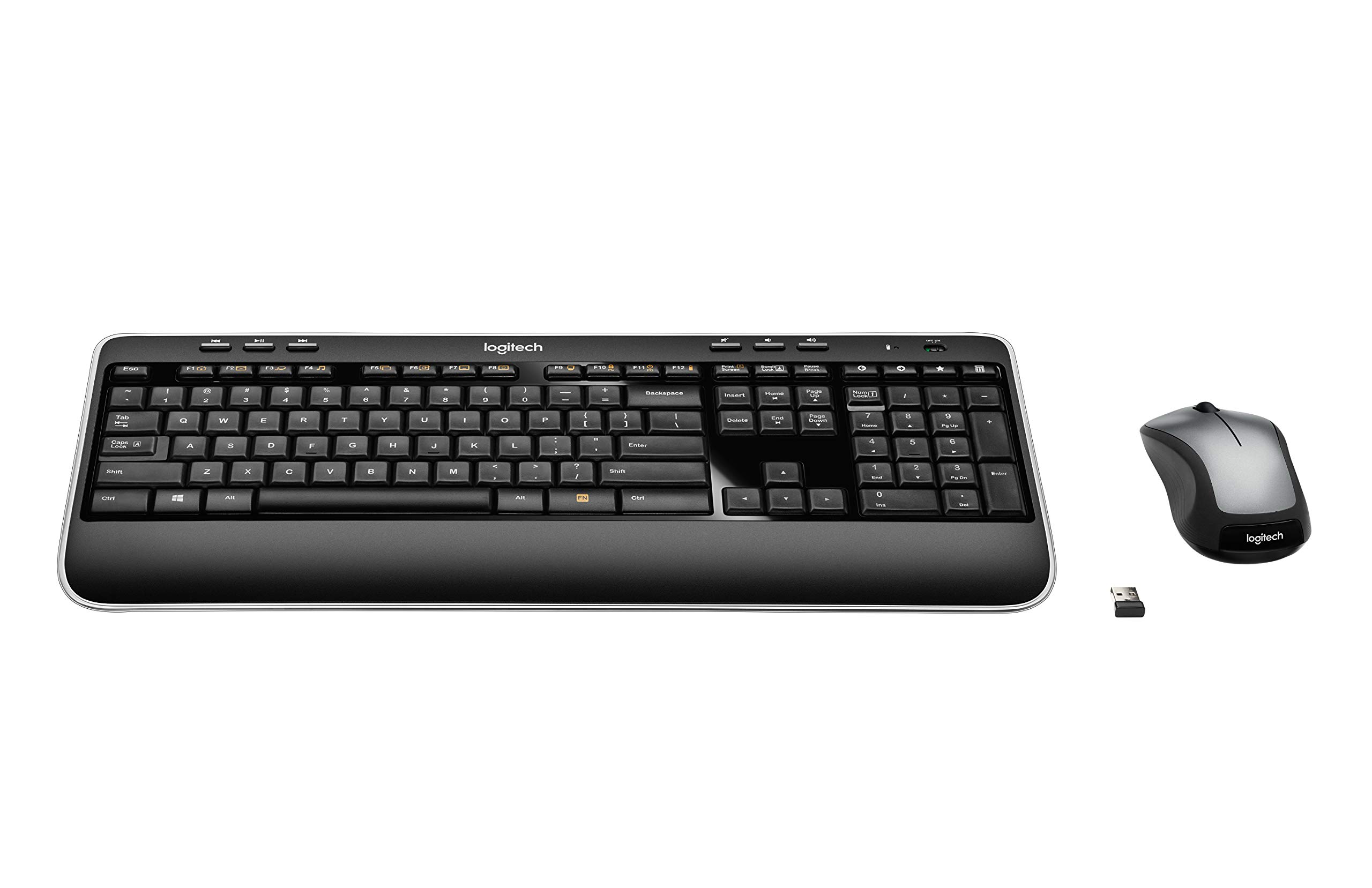Logitech MK520 Wireless Keyboard and Mouse Combo — Keyboard and Mouse, Long Battery Life, Secure 2.4GHz Connectivity