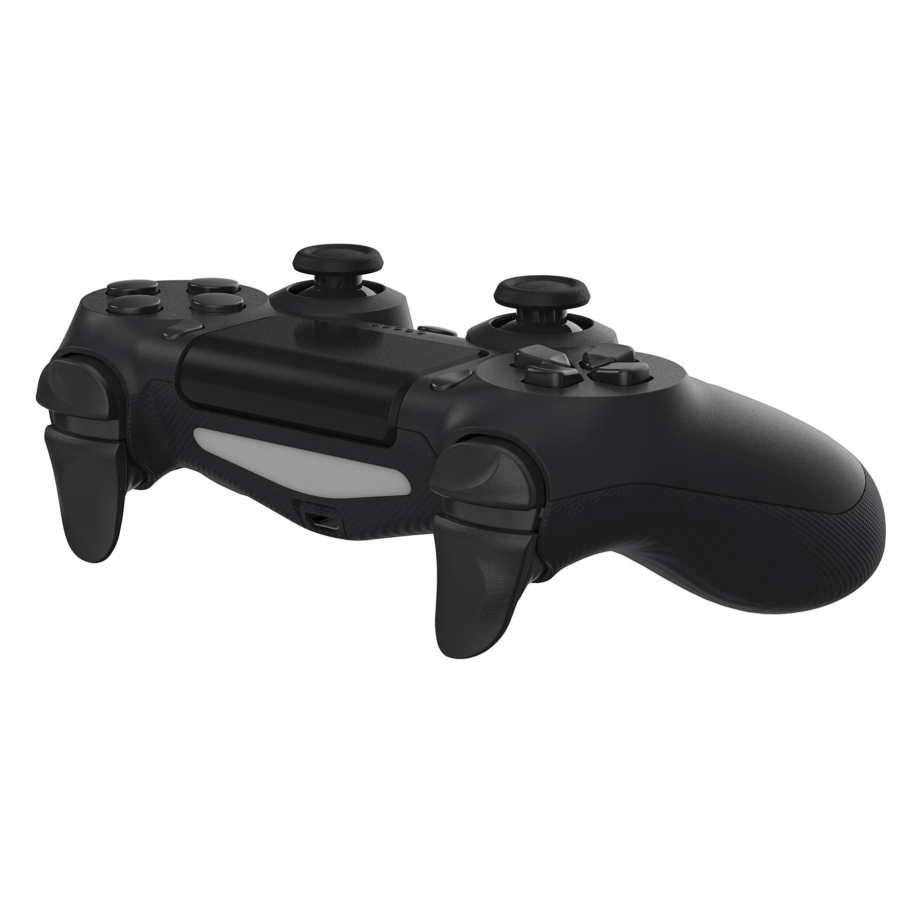 PlayVital 2 Pair Shoulder Buttons Extension Triggers for PS4 All Model Controller, Game Improvement Adjusters for PS4 Controller, Bumper Trigger Extenders for PS4 Slim Pro Controller - Black