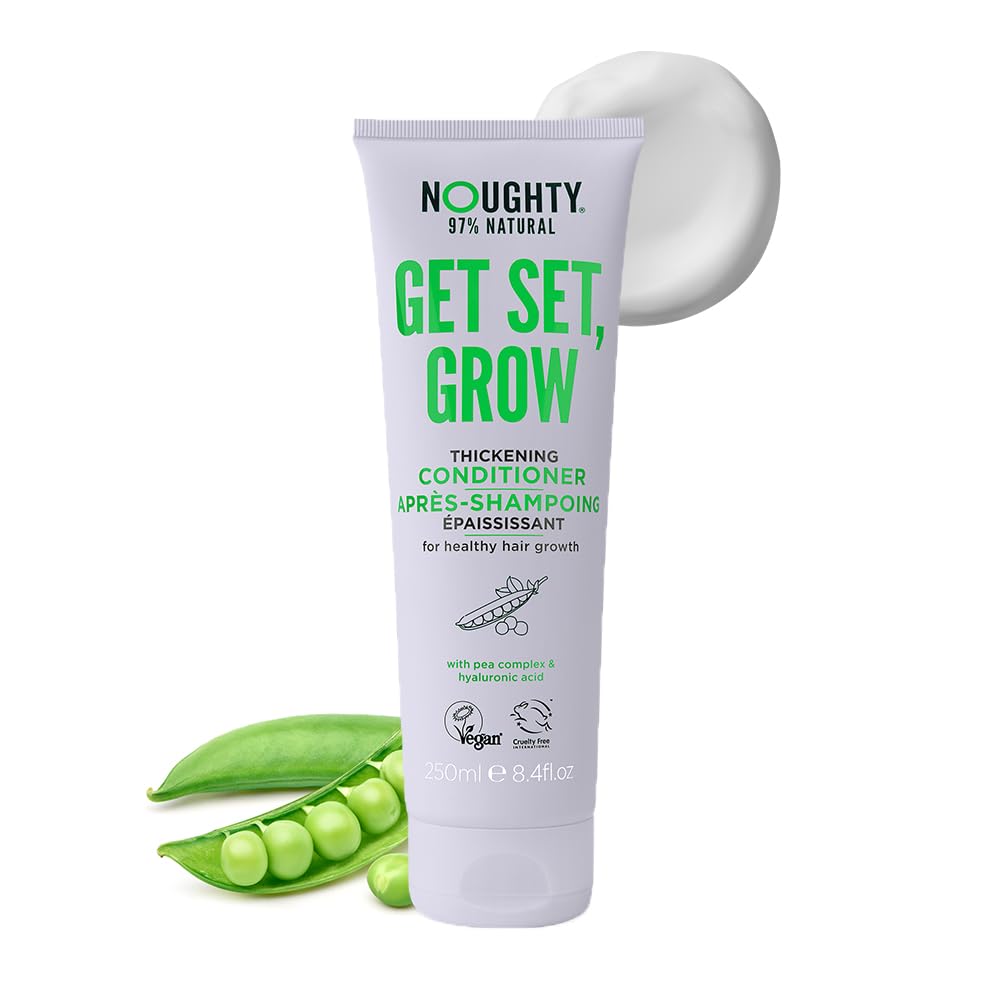 Noughty Get Set, Grow Hair Growth Conditioner Vegan Thickening Regrowth Repair Volumizing Hair, 250 ml, 8.4oz