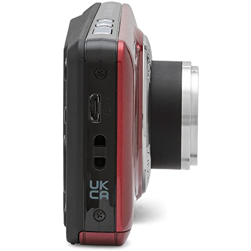 Kodak FZ55RD PIXPRO Digital Camera Red Bundle with Lexar 64GB High-Performance 800x UHS-I SDHC Memory Card Blue Series