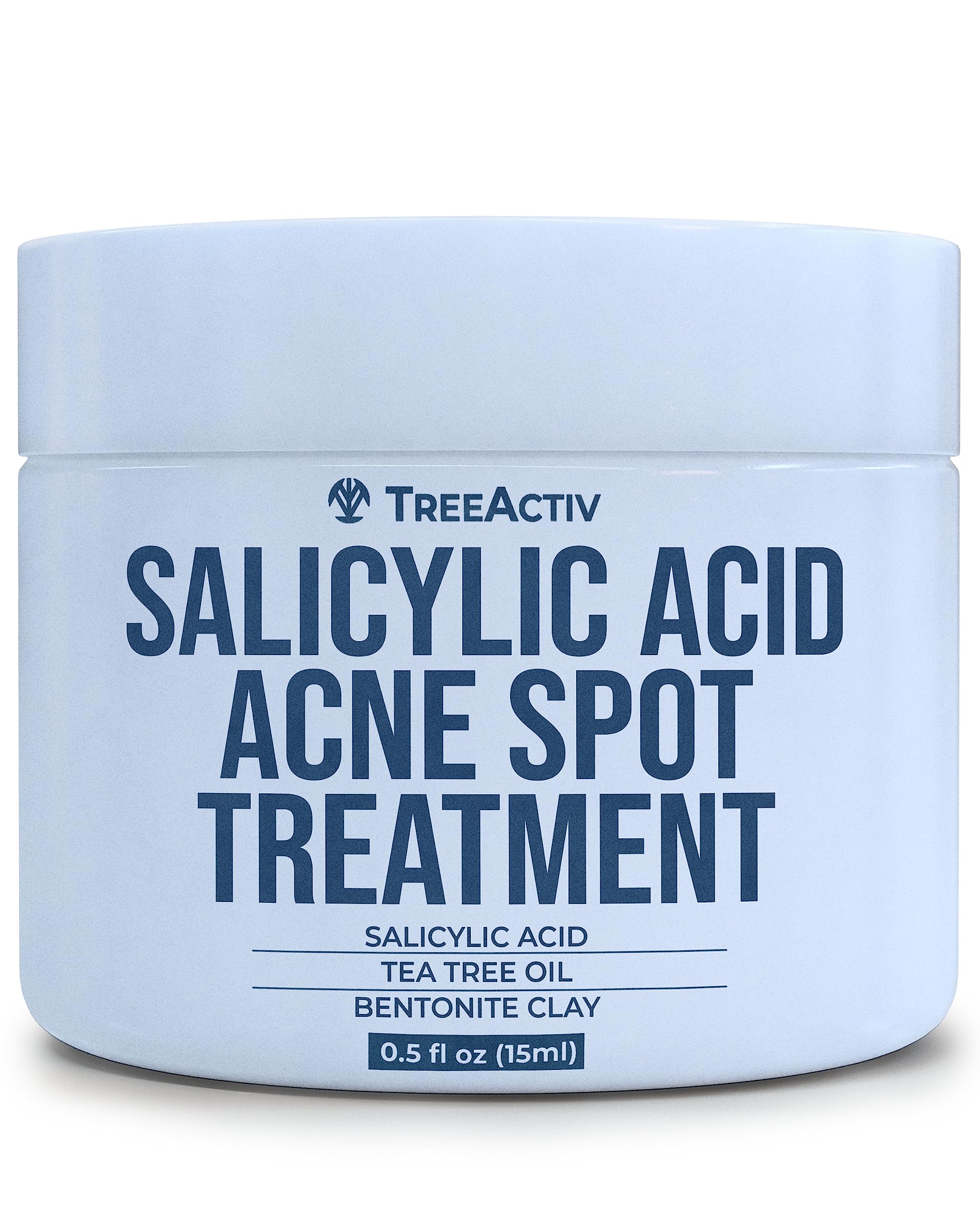 TreeActiv Invisible Acne Spot Treatment, 150+ Treatments, Salicylic Acid & Tea Tree Oil No Show Spot Treatment for Cystic & Hormonal Acne, Works for Blackheads & Whiteheads