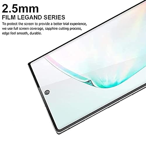 BANDQ 3 Pack for Samsung Galaxy Note 10 Screen Protector, 1 Pack Camera Lens Protector,3D Glass 9H Scratch-Resistant HD Clear Tempered Glass Screen Protector for Galaxy Note 10 Screen Protector