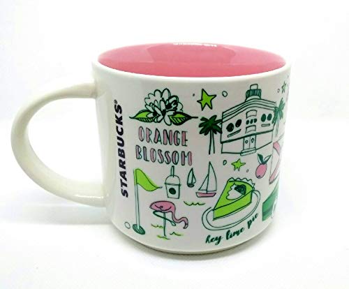 Starbucks FLORIDA Been There Series Across The Globe Collection Ceramic Coffee Mug, 32 ounces