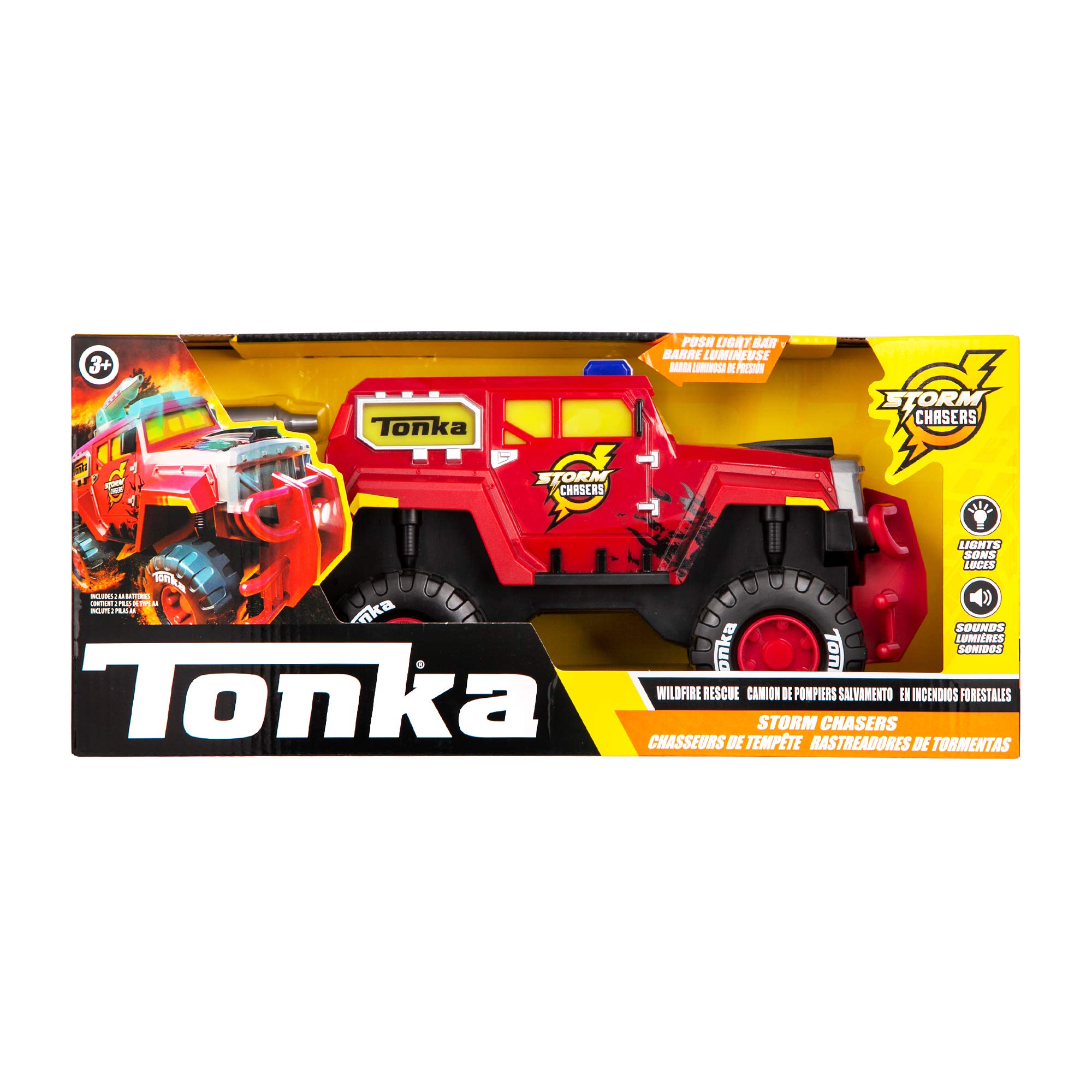 Basic Fun Tonka - Mega Machines Storm Chasers L&S - Wild Fire Rescue , Red
