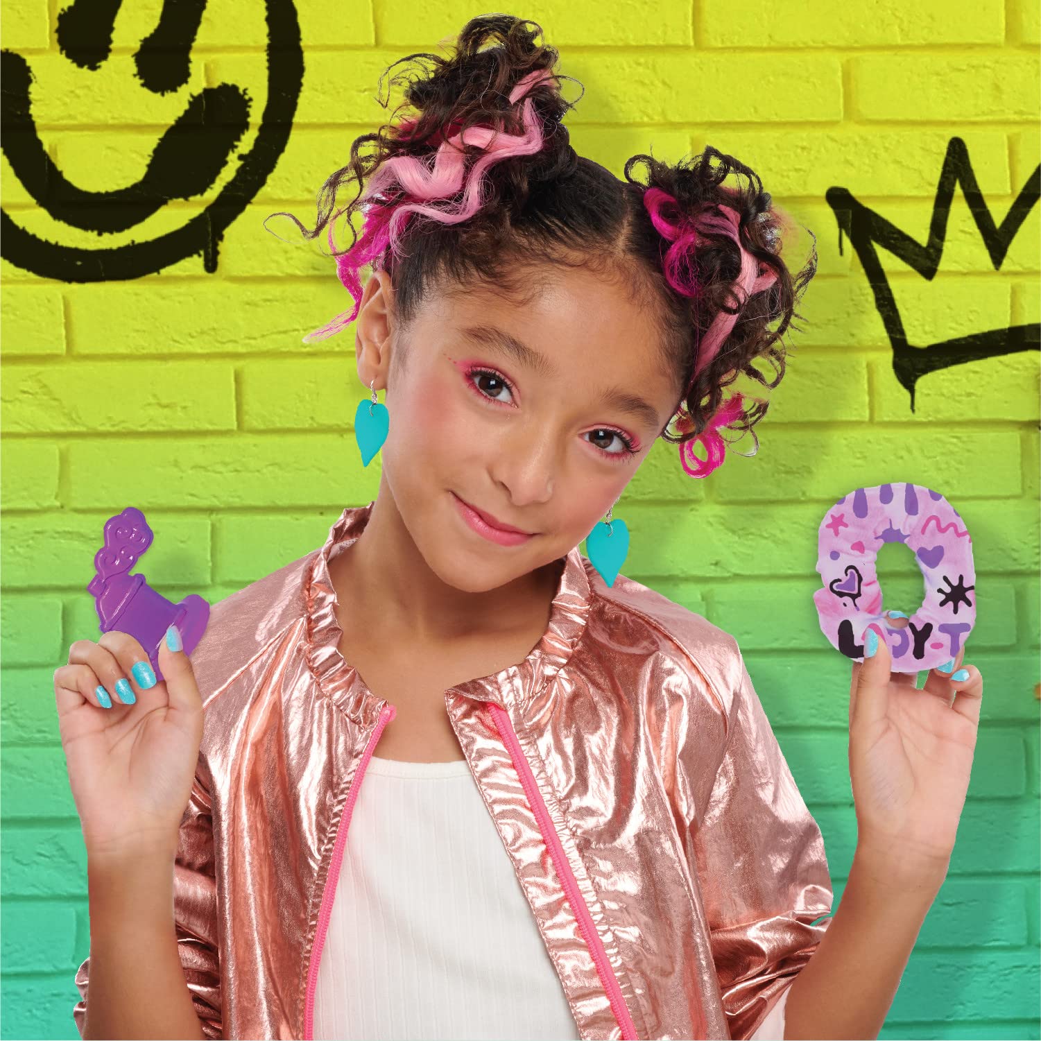 Just Play Art Squad Lady T 10-inch Doll & Accessories with DIY Craft Stencil Project, Kids Toys for Ages 3 Up