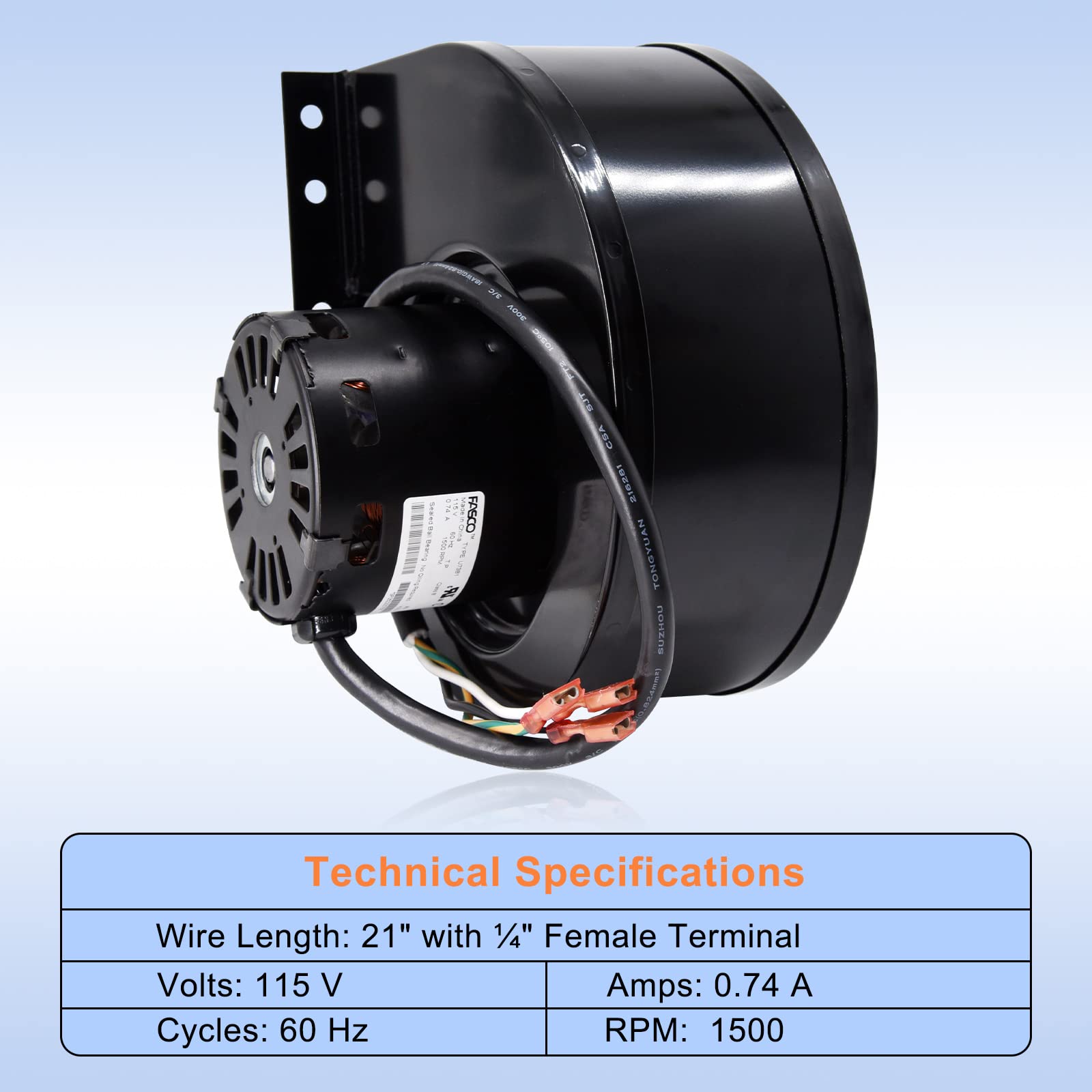 Criditpid Replacement 3-21-33647 & 3-21-22647 Distribution Blower Fan for Harman P68, P61, P43, P38, Advance, Accentra 52i Pellet Stoves.