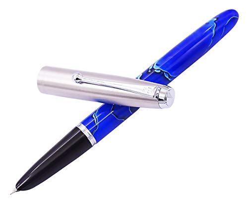 Jinhao Black Fountain Pen Fine Nib Writing Advanced Pen with Ink Refill Converter Signature Collection Set