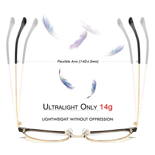 ATTCL Unisex Blue Light Blocking Glasses Eyeglasses Frame Anti Blue Ray Computer Game Glasses 5054-Gray
