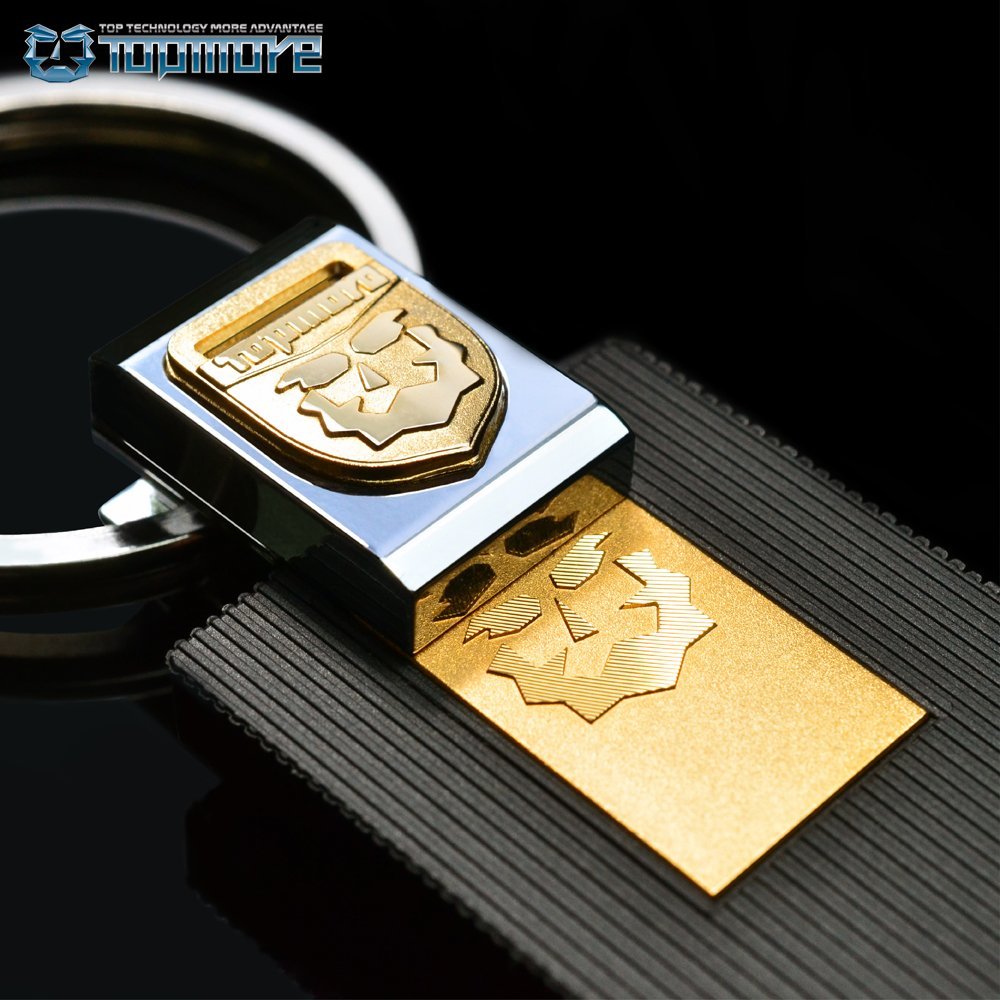 TOPMORE Key Ring ZH Series USB 3.0 Key Ring Design Flash Drive Portable High Read Speed Key Chain Memory Stick (64GB, Gold)