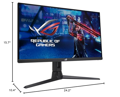 ASUS ROG Strix 27β 1080P Gaming Monitor (XG276Q) - Full HD, IPS, 170Hz, 1ms, Extreme Low Motion Blur, FreeSync Premium technology, DisplayPort, HDMI, Tripod socket for Webcam, DisplayHDR400, BLACK