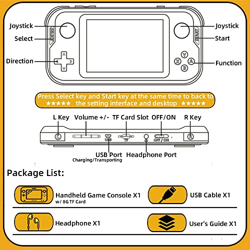 Handheld Game Console 3.5inch Mini Retro Gaming Player 700 Classic Games Preinstalled IPS Screen Rechargeable Game Consoles Box for Kids Boys Children(Yellow)