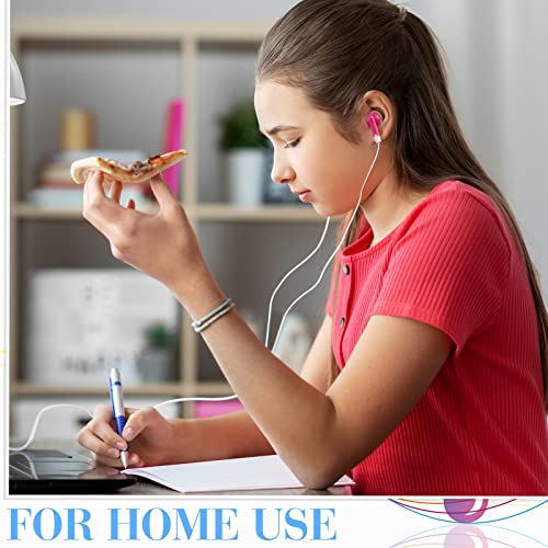 Konohan 60 Packs Earbuds Bulk Kids Headphones Earphones 6 Colors Ear Buds Bulk with Wire Individually Bagged for Students for Classroom School Library