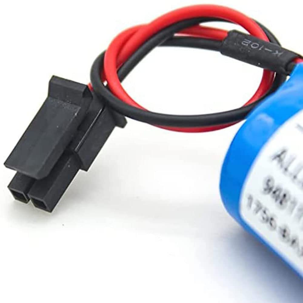BAOBUTE 10PCS 3.0V 1756-BA2 1800mAh PLC Replacement BR2/3A-AB Battery with Plug for Allen Bradley 1747-BA 1770-XO CNC Machine