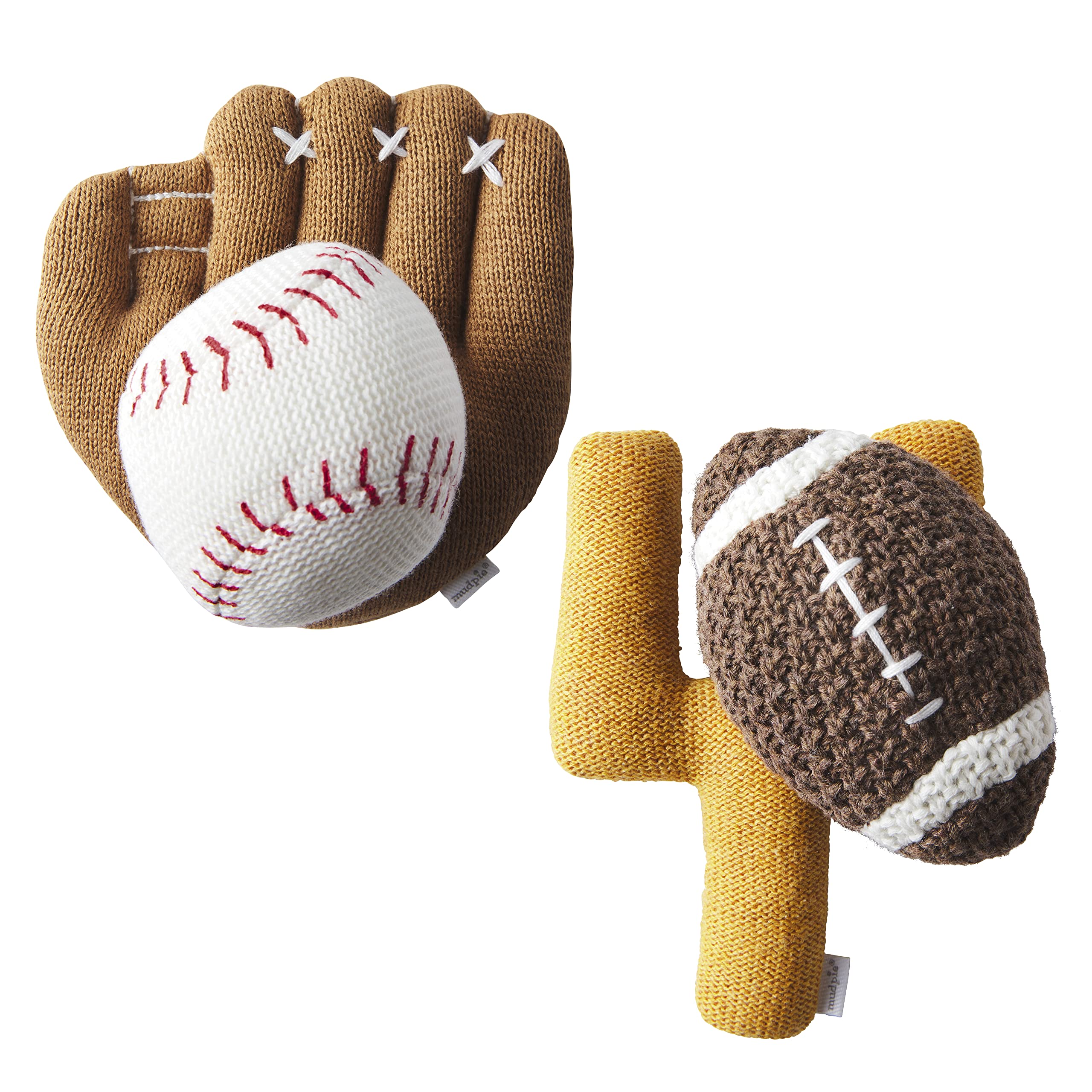 Mud Pie Baby Boy Sport Rattle, Football