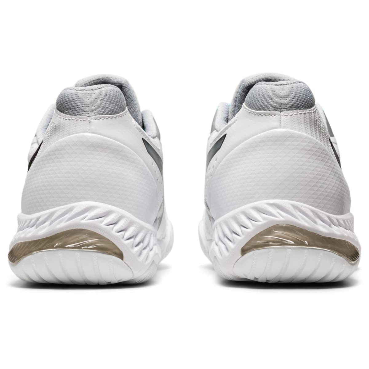 ASICS Women's NETBURNER BALLISTIC FlyteFoam 2 Volleyball Shoes, 6.5, WHITE/BLACK