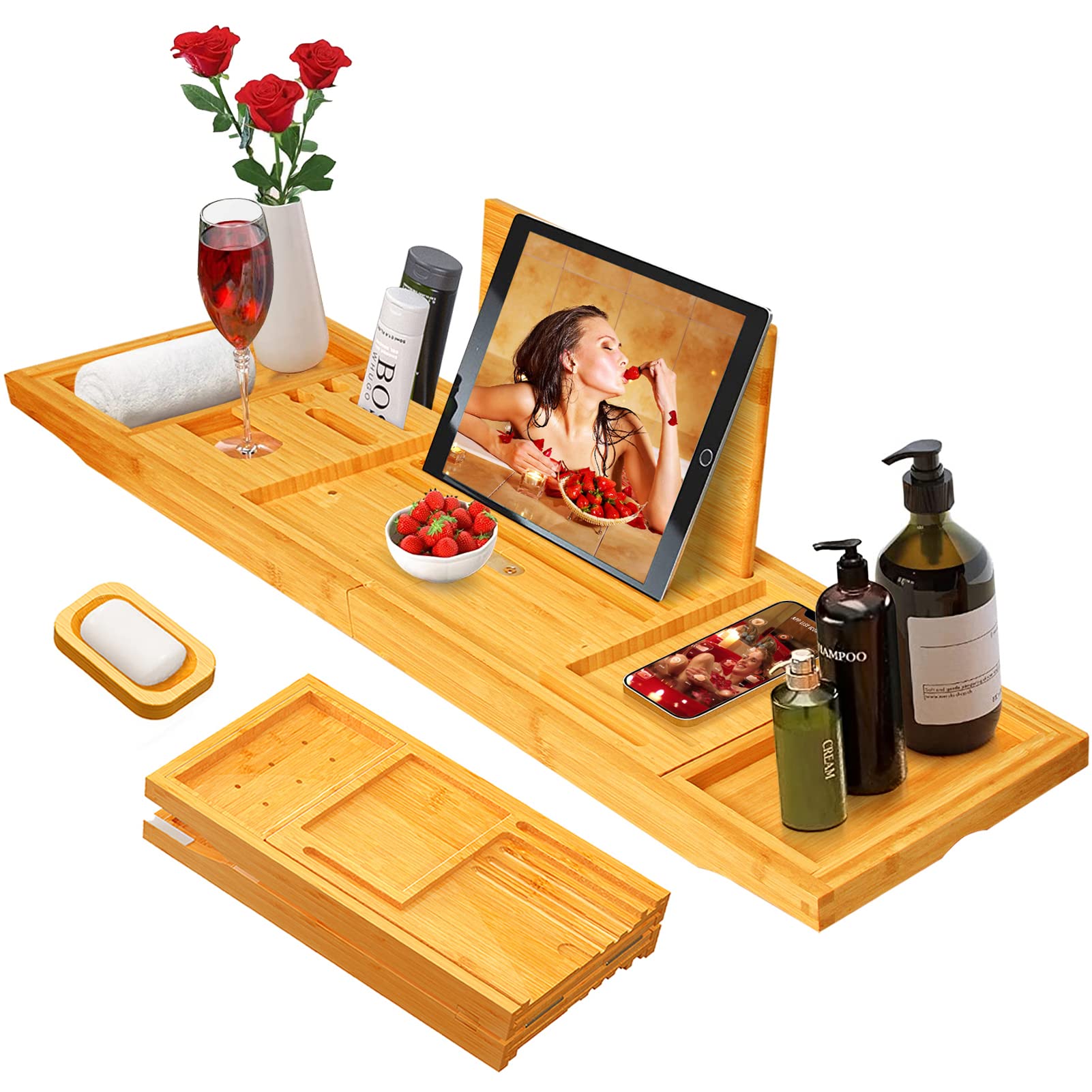Bathtub Tray for Tub for Luxury Bath Home Spa