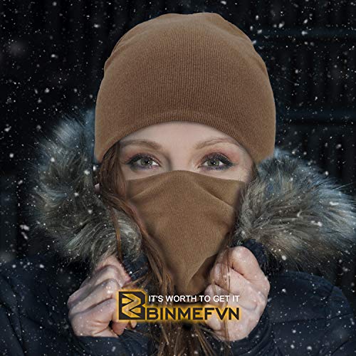 B BINMEFVN Winter Beanie Watch Cap for Men Women - Unisex Slouchy Beanies Skull Cap for Cold Weather
