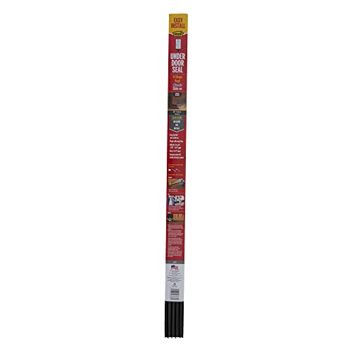 M-D Building Products 43337 36-inch Brown Vinyl U-Shape Cinch Slide-On Under Door Seal