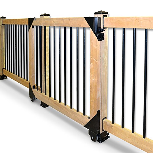 Pylex 11052 Sliding Gate Kit, Black