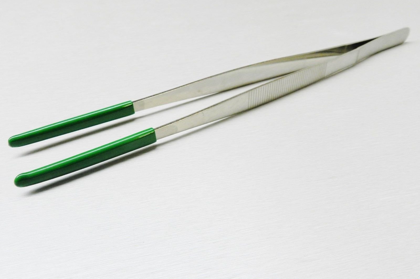 Tweezers Rubber PVC Coated Tips 12" Stainless Steam Ultrasonic Cleaning for Lab Industrial Jewelry Tool Tweezers Tips Have Rubber Coating for Securely Holding to Not Mar Scratch the Article By JTS