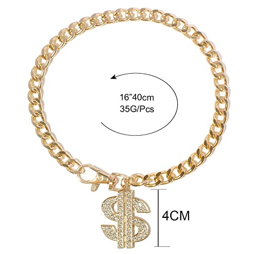 KOSMOS-LI Necklace for for Small Dog Dollar Pendants Cute Pet Jewelry