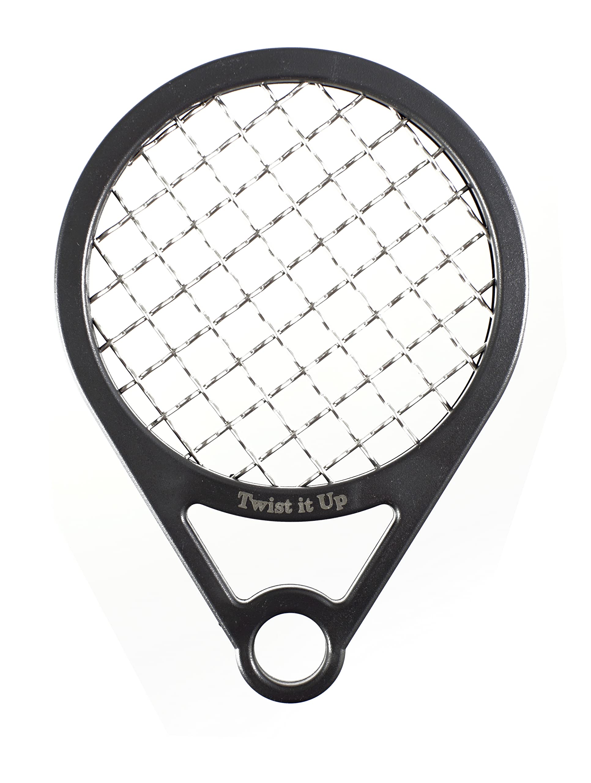 Twist Up Comb (Bond Black) - Alternative for Hair Sponges, Creates Curls and Twists for Black Men, Tennis Racket Design