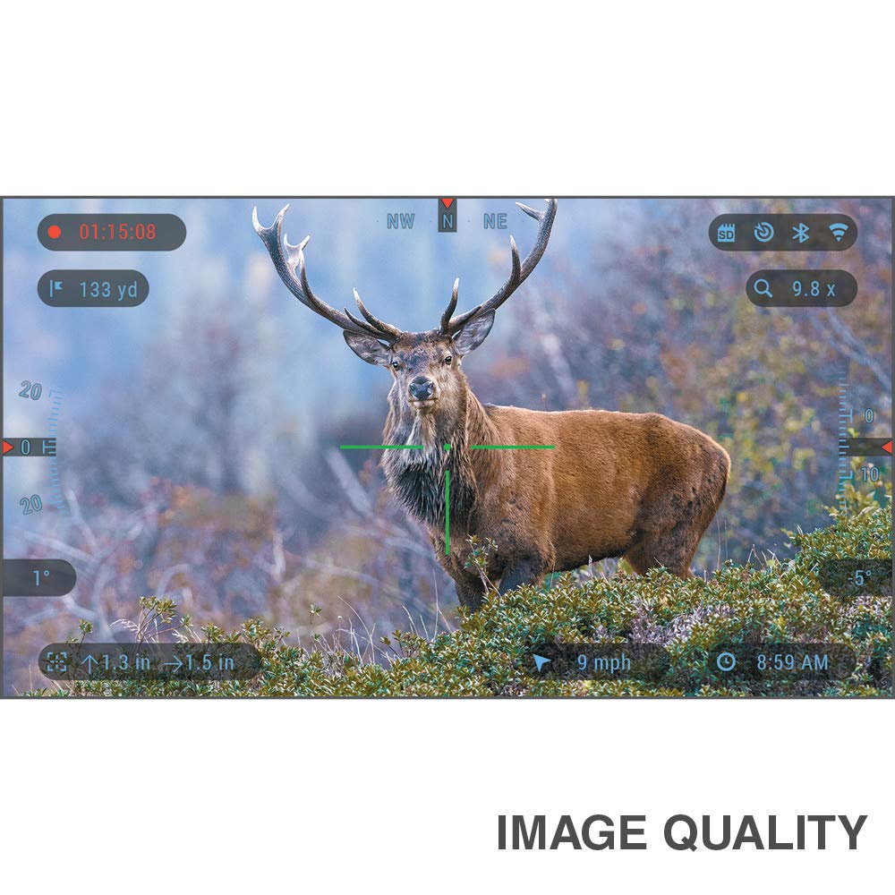 ATN MossyOak X-Sight-4k Pro Smart Day/Night Camouflage Scope w/Full HD Video rec, Smooth Zoom, Bluetooth and Wi-Fi (5-20x, Bottomland)
