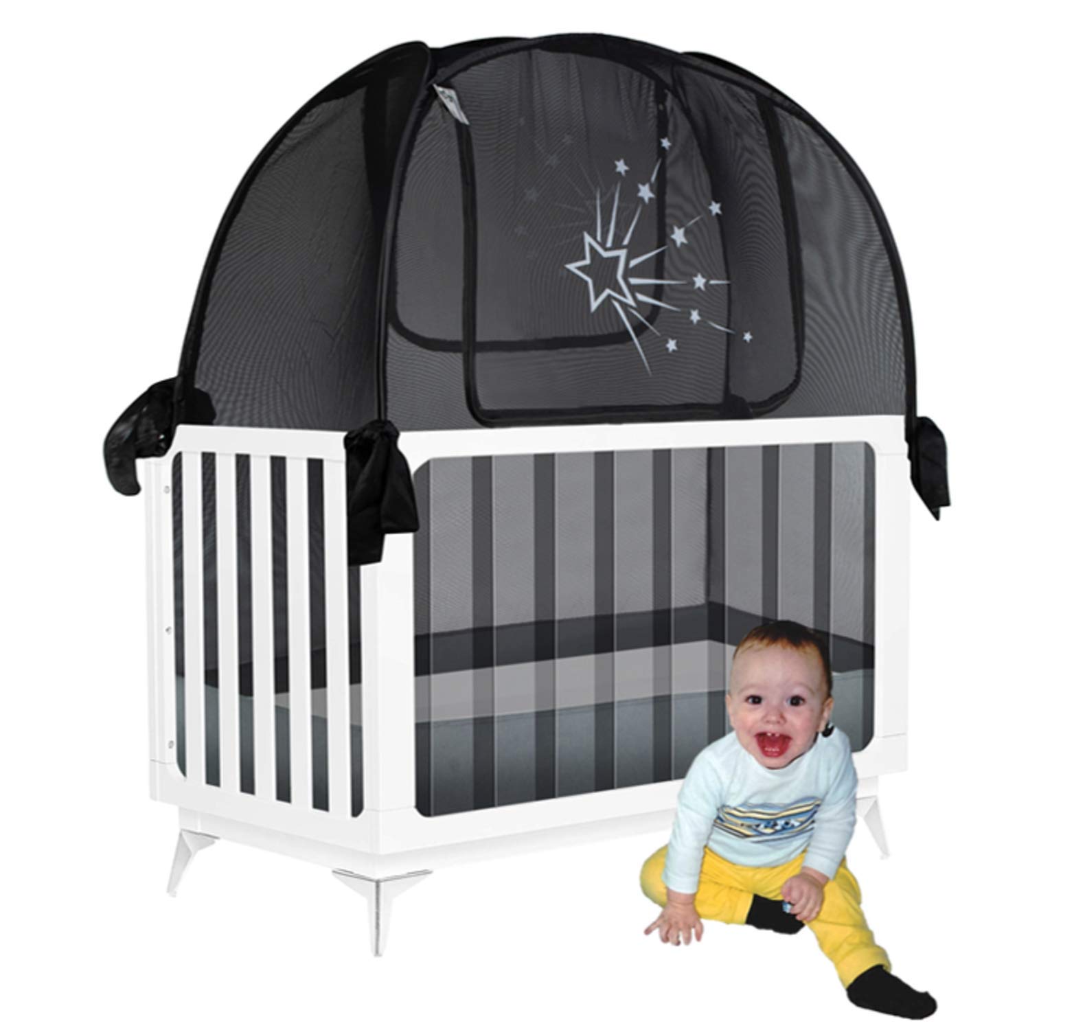 Aussie Cot Net - Baby Crib Tent to Keep Baby from Climbing Out - Toddler Proof Crib Netting Mosquito Net