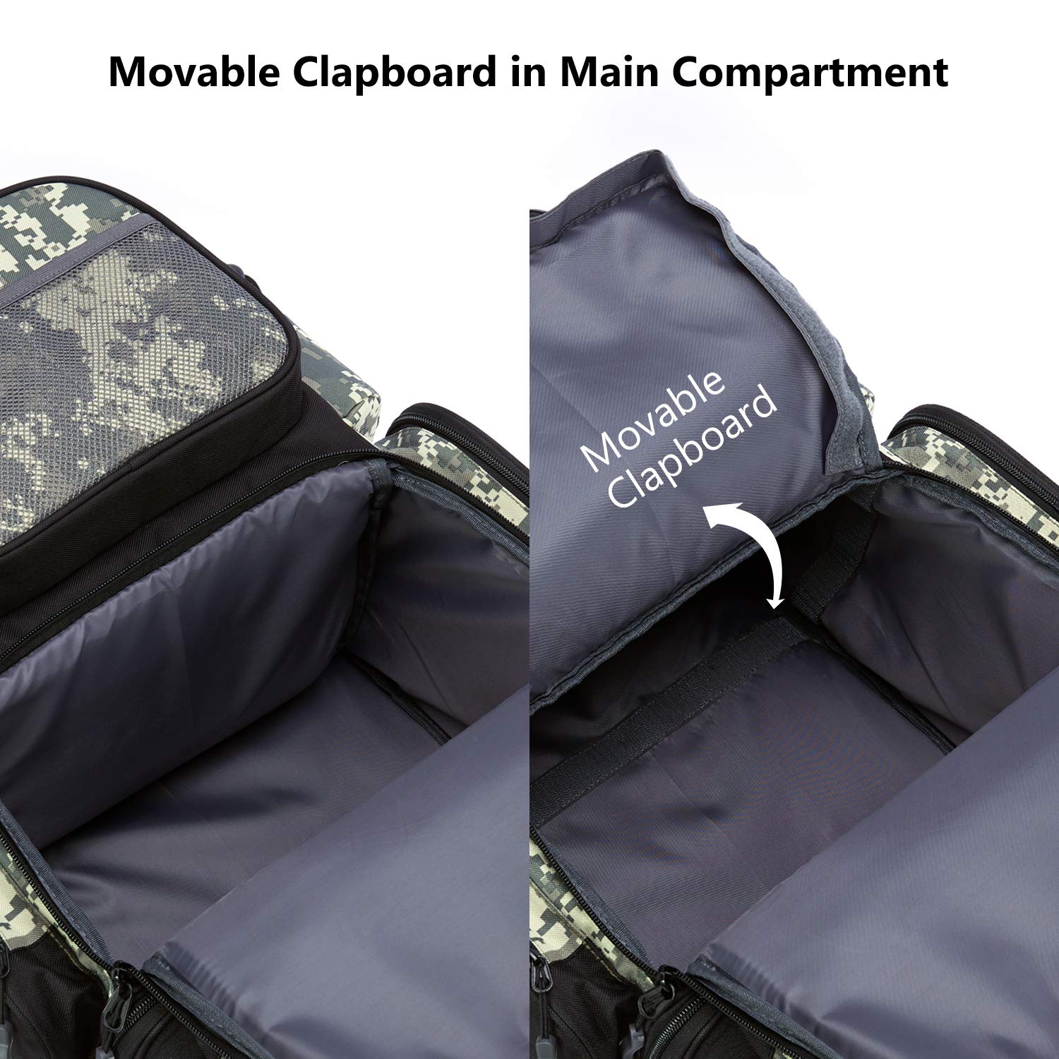 BASSDASH Fishing Tackle Backpack Water Resistant Lightweight Tactical Bag Soft Tackle Box with Rod Holder and Protective Rain Cover
