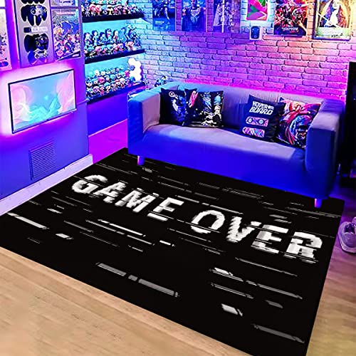 LUCKYLEI Large Game Area Rugs 3D Gamer Carpet Decor Game Printed Living Room Mat Bedroom Controller Player Boys Gifts Home 19.7x31.5inch(50x80cm)small