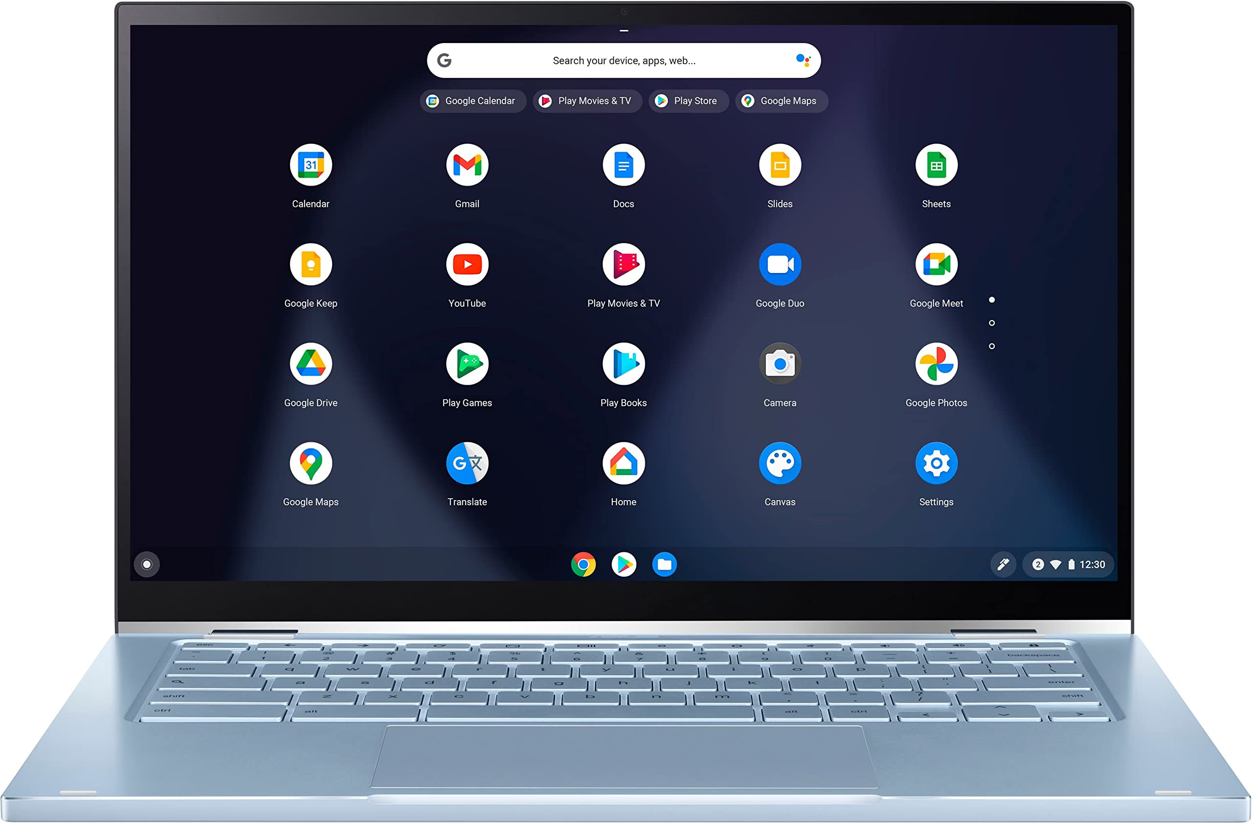 ASUS 2022 2-in-1 14" FHD Touchscreen Chromebook Laptop, Intel Core M3-8100Y Processor, 8GB RAM, 64GB eMMC Hard Drive, Backlit Keyboard, HD Webcam, Speakers, Chrome OS, Silver, 32GB Snowbell USB Card