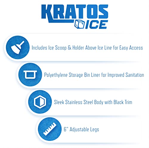 Kratos 69K-916 Ice Bin, 310 lb. Storage Capacity, 22"W