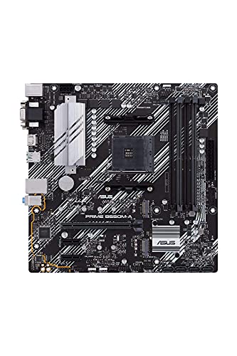 ASUS Prime B550M-A/CSM AMD AM4 (3rd Gen Ryzen™) microATX Commercial Motherboard (PCIe 4.0, ECC Memory, 1Gb LAN, HDMI 2.1/D-Sub, 4K@60HZ, TPM, ASUS Control Center Express)