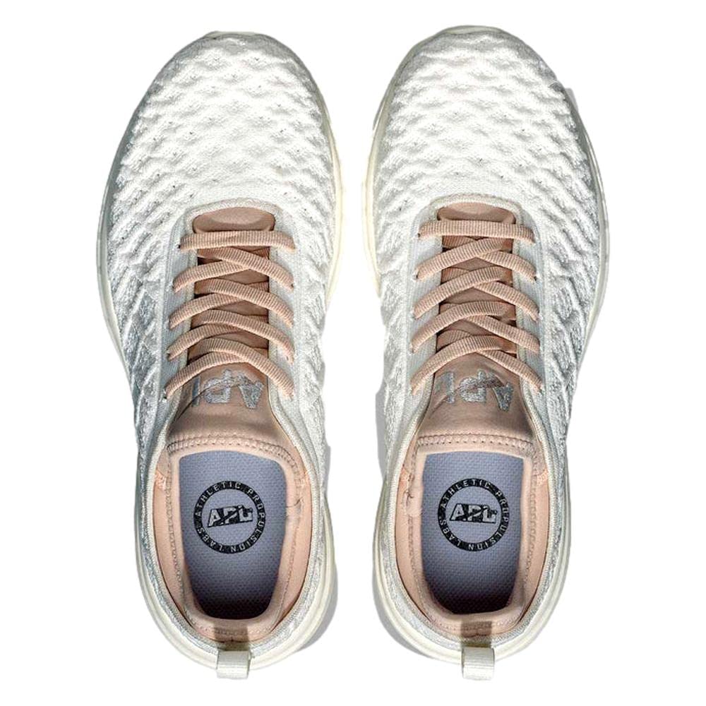 APL Athletic Propulsion Labs Women's Techloom Phantom Shoe, Ivory/Rose Dust, 8