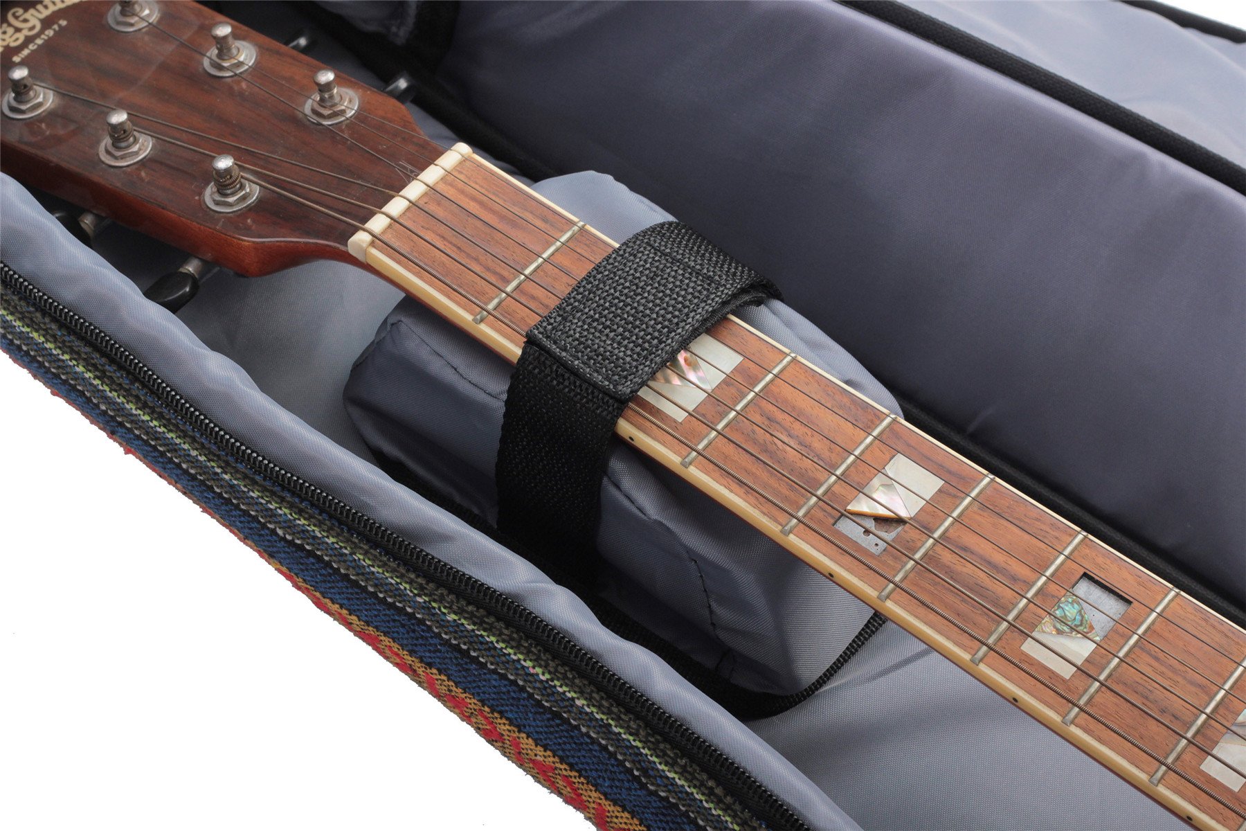Glenmi Bohemian Acoustic Guitar Case for Girls,Soft Foam Padded 40 41 Inch Guitar Gig Bag Backpack with Neck Protector Pillow Pad,Dual Shoulder Strap&pocket …