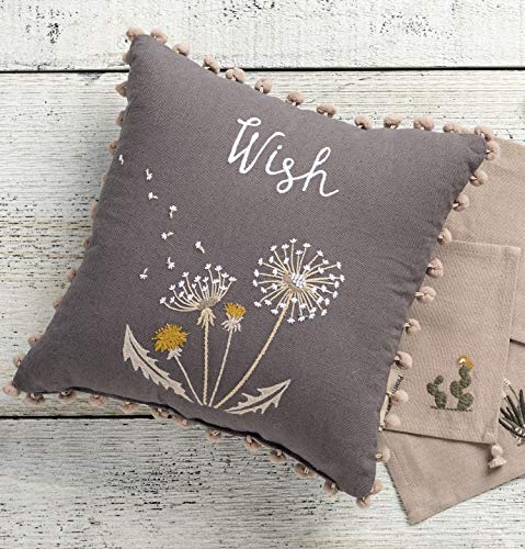 Primitives by Kathy Home Décor Pillow, 1 Count (Pack of 1), Gray