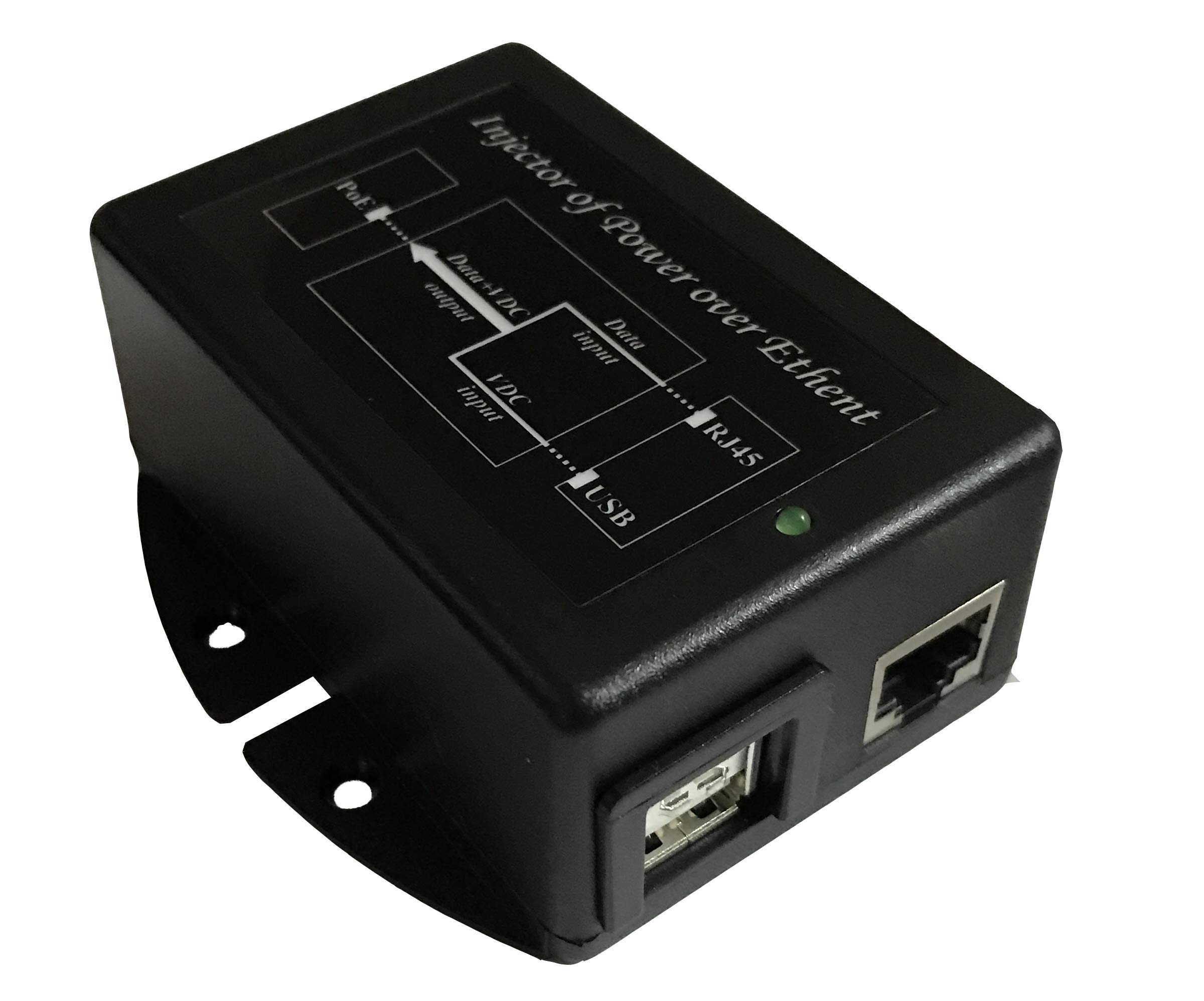 Tycon Systems TP-DCDC-2USB-24 USB Powered 24V Passive POE Inserter - 24V DC