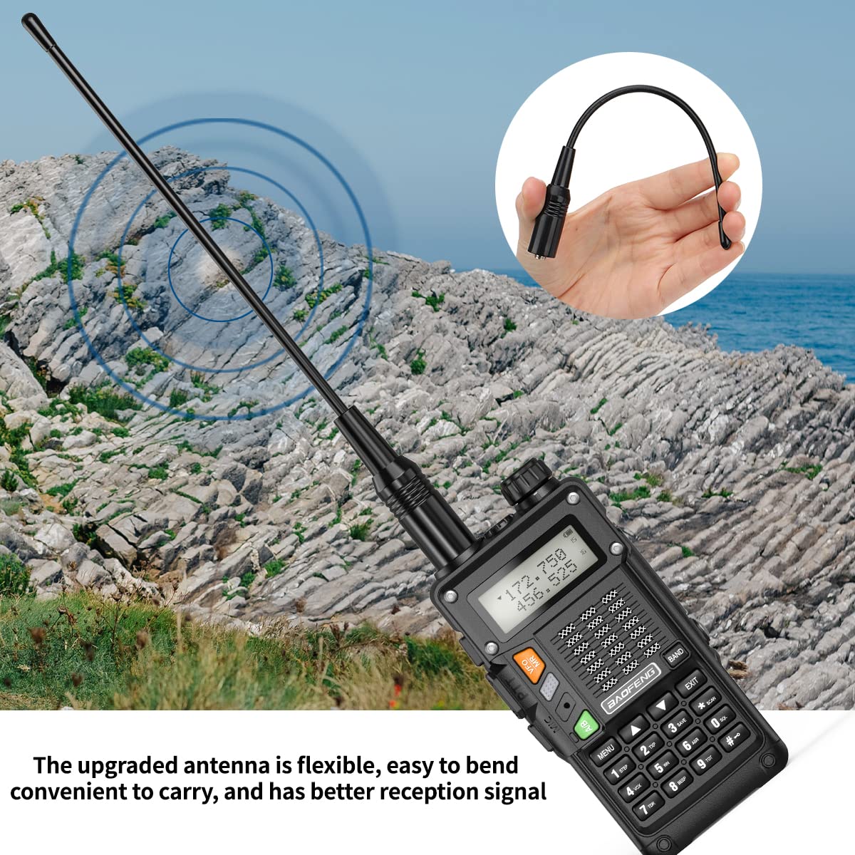 Baofeng UV-S9 Pro 8W Ham Radio Handheld Walkie Talkies Two Way Radio with Rechargeable Battery Long Range Portable Baofeng Radio with Complete Set