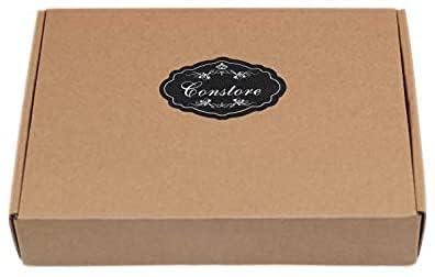 Constore 5ml Cobalt Blue Glass Bottle For Essential Oil Empty Refillable Vials with Euro Dropper Orifice Reducer Liquid Perfume Dispenser Lab Vials Black Coarse Grained Cap-15 Pack