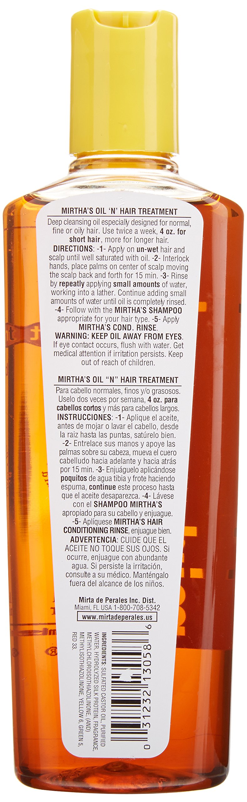 Mirta De Perales N Oil Treament Shampoo, 8 Ounce