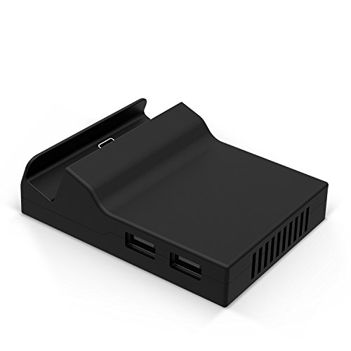 BASSTOP Portable Dock Replacement Case for Nintendo Switch (Only The case, You Have to DIY with The Circuit Board chip from The Original Dock