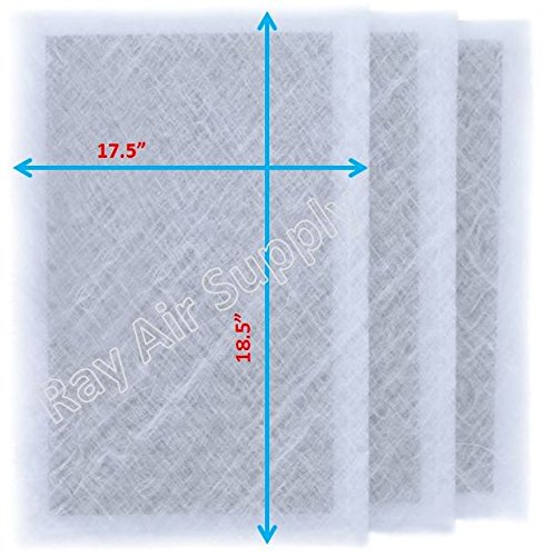 RAYAIR SUPPLY 20x20 Air Ranger Replacement Filter Pads 20X20 (3 Pack) White